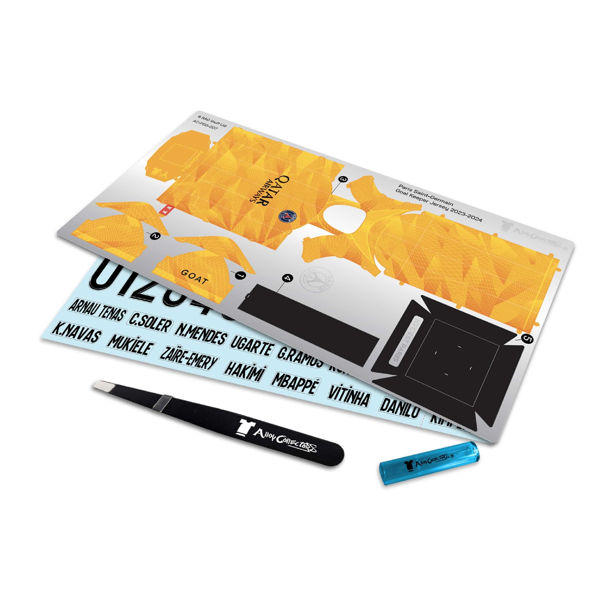 PSG 23/24 Metal Goalkeeper Shirt | Model Kit | Official PSG Merchandise
