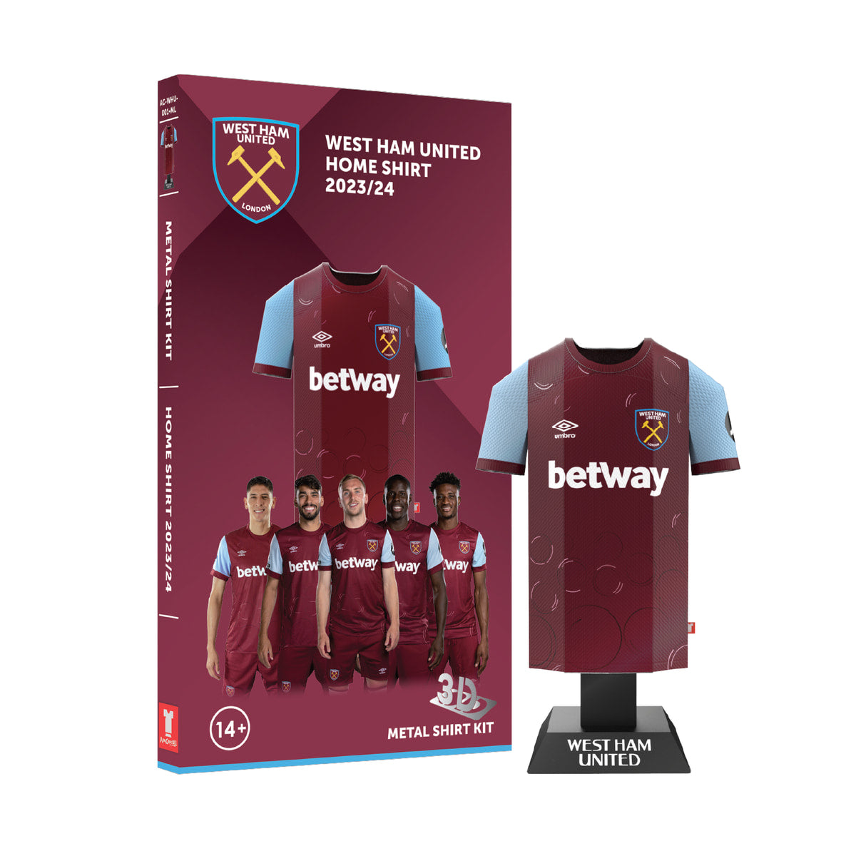 West Ham United FC 23/24 Metal Home Shirt
